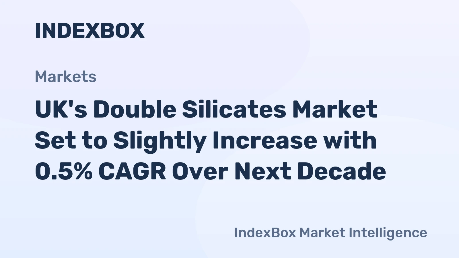 UK's Double Silicates Market Set to Slightly Increase with 0.5% CAGR Over Next Decade