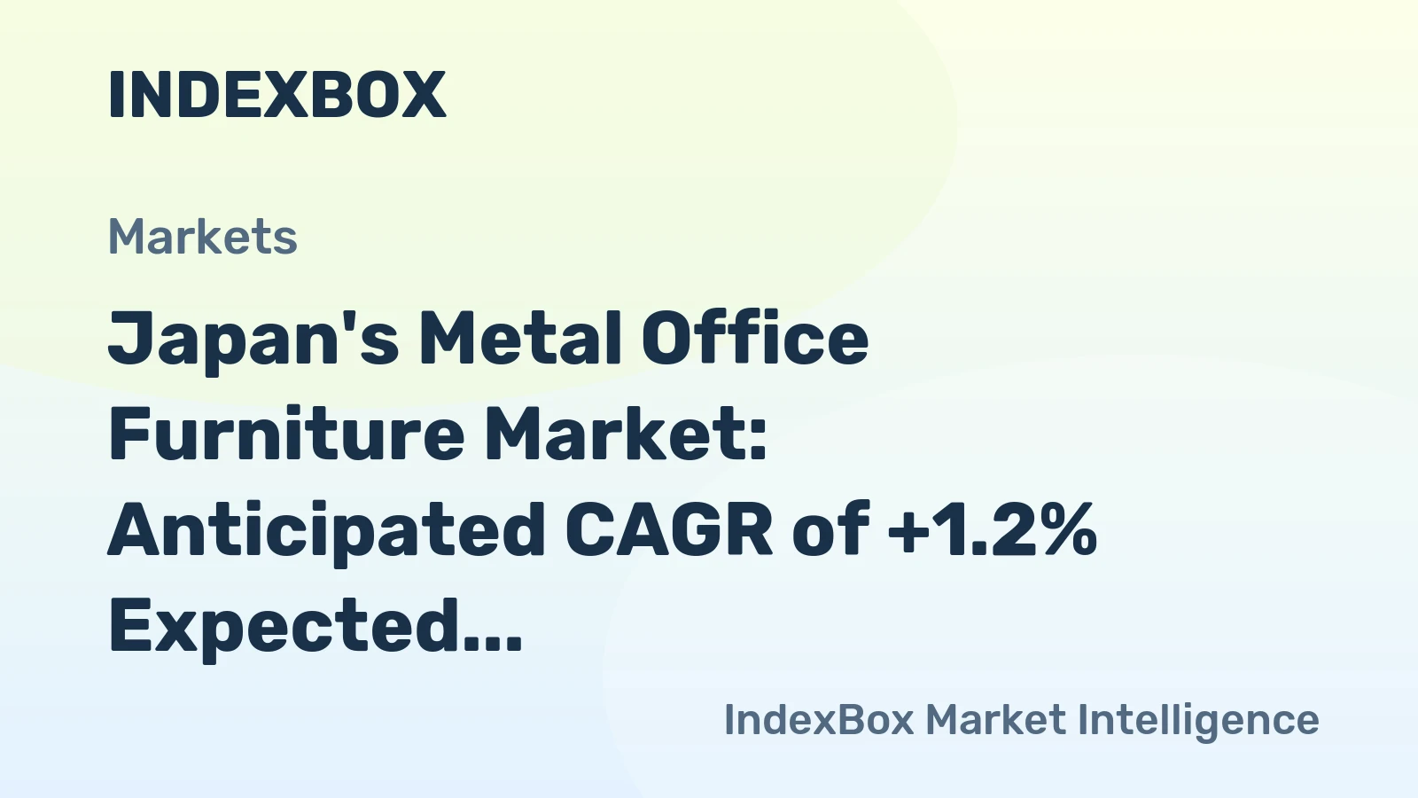 Japan's Metal Office Furniture Market: Anticipated CAGR of +1.2% Expected to Drive Growth Over Next Decade