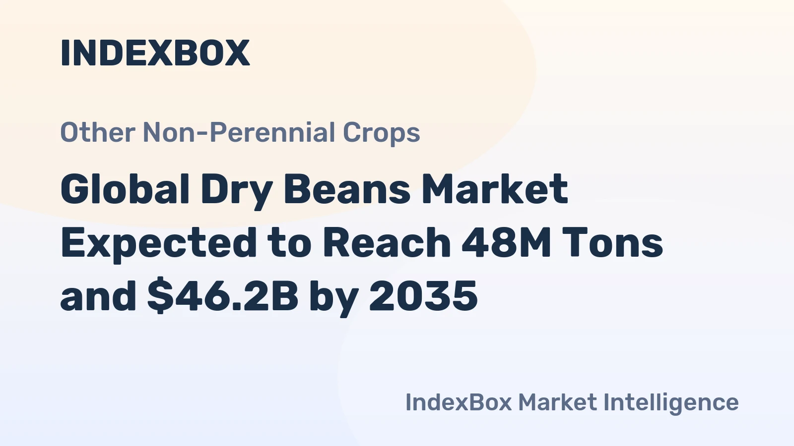 Global Dry Beans Market Expected to Reach 48M Tons and $46.2B by 2035
