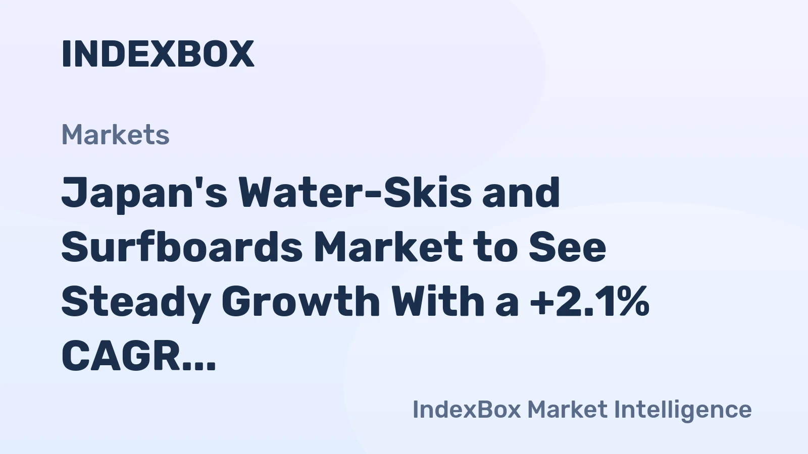 Japan's Water-Skis and Surfboards Market to See Steady Growth With a +2.1% CAGR Through 2035