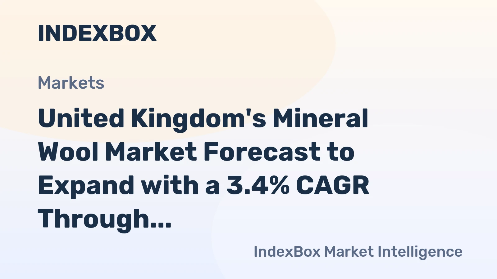 United Kingdom's Mineral Wool Market Forecast to Expand with a 3.4% CAGR Through 2035