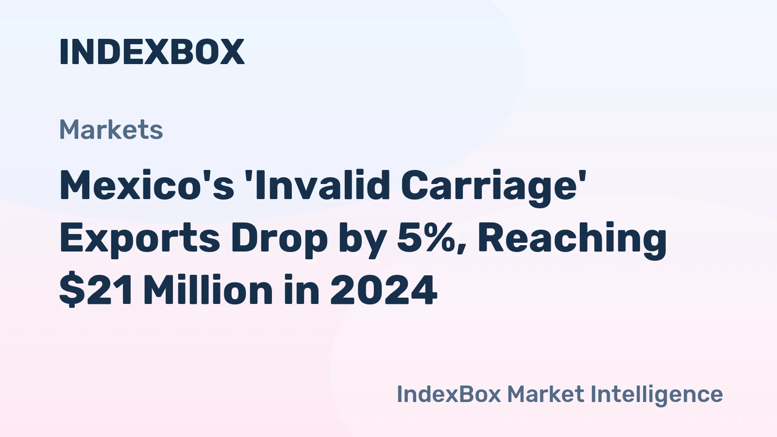 Mexico's 'Invalid Carriage' Exports Drop by 5%, Reaching $21 Million in 2024