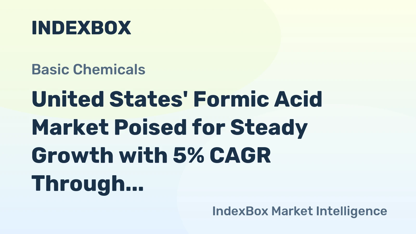 United States' Formic Acid Market Poised for Steady Growth with 5% CAGR Through 2035