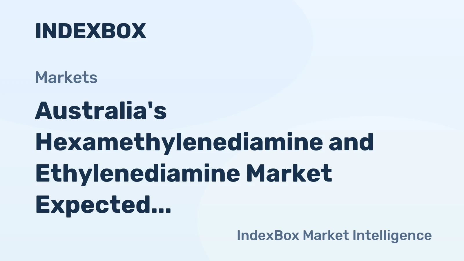 Australia's Hexamethylenediamine and Ethylenediamine Market Expected to See 7.0% Growth in Volume and 8.6% Growth in Value by 2035