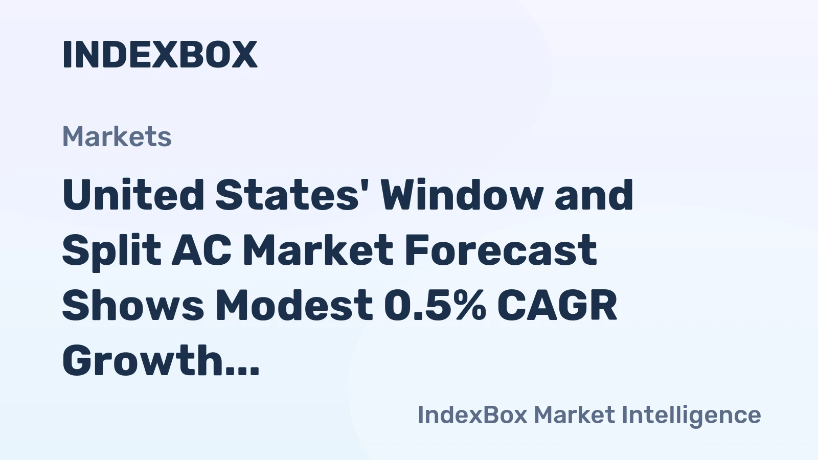 United States' Window and Split AC Market Forecast Shows Modest 0.5% CAGR Growth Through 2035