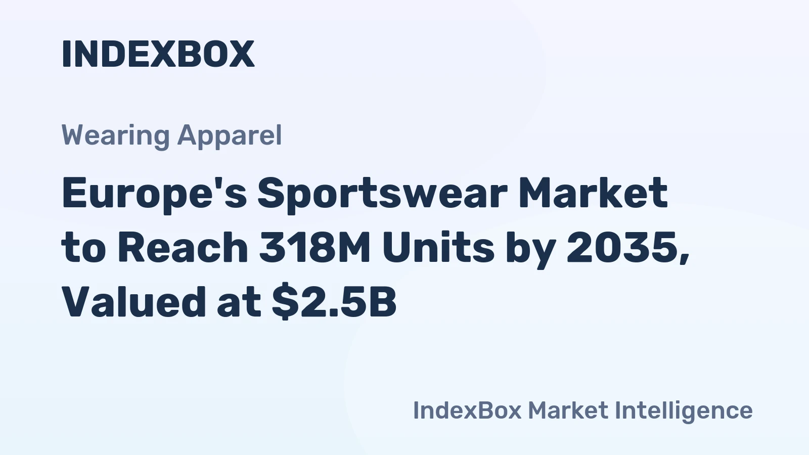 Europe's Sportswear Market to Reach 318M Units by 2035, Valued at $2.5B