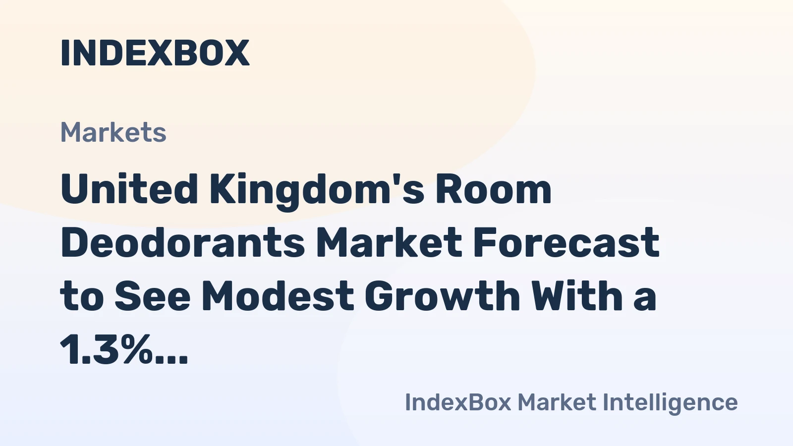 United Kingdom's Room Deodorants Market Forecast to See Modest Growth With a 1.3% CAGR Through 2035