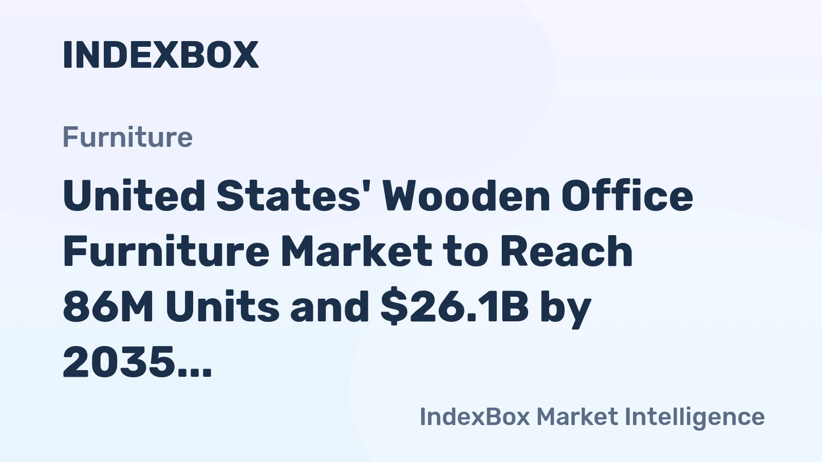 United States' Wooden Office Furniture Market to Reach 86M Units and $26.1B by 2035