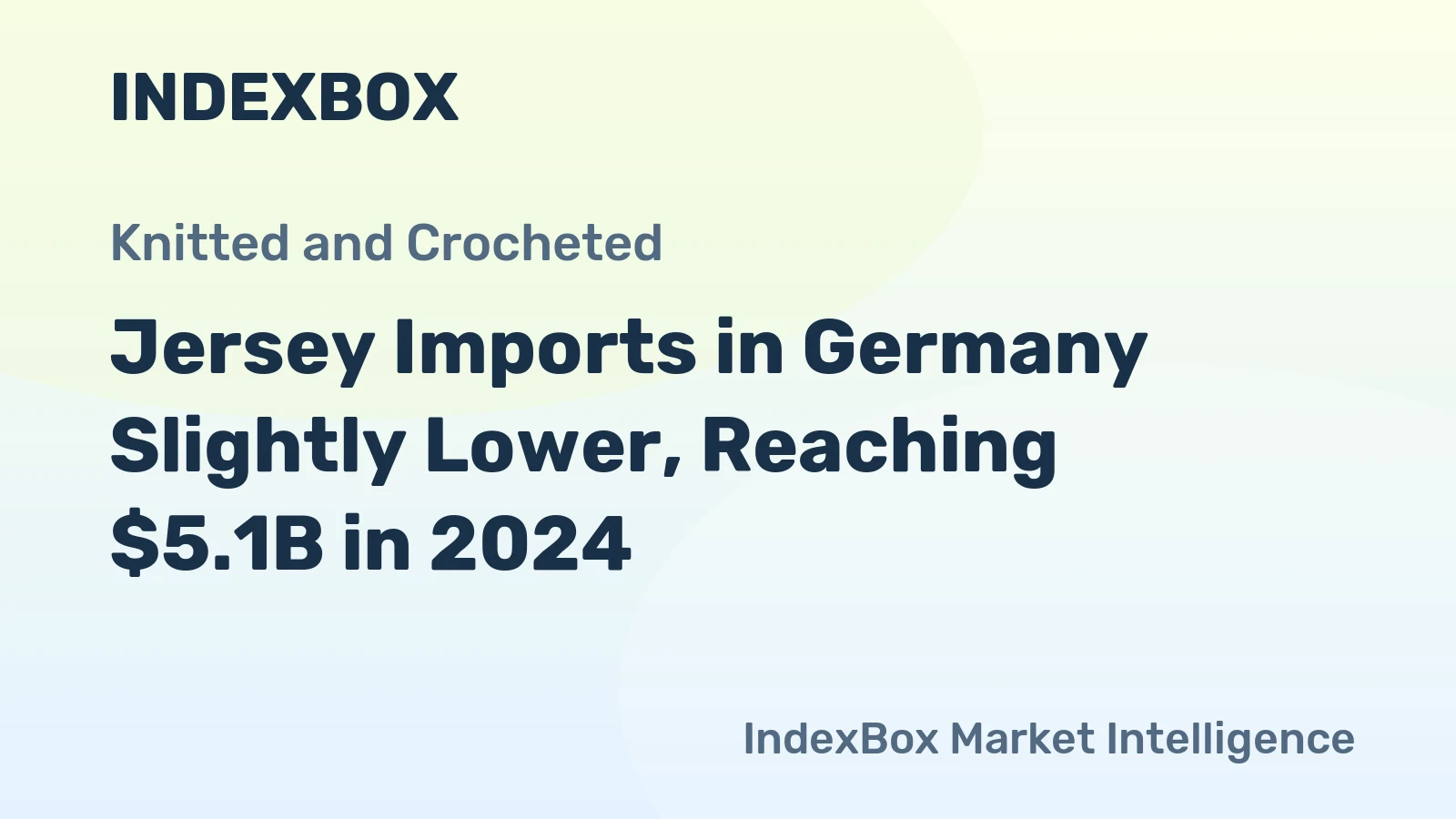 Jersey Imports in Germany Slightly Lower, Reaching $5.1B in 2024