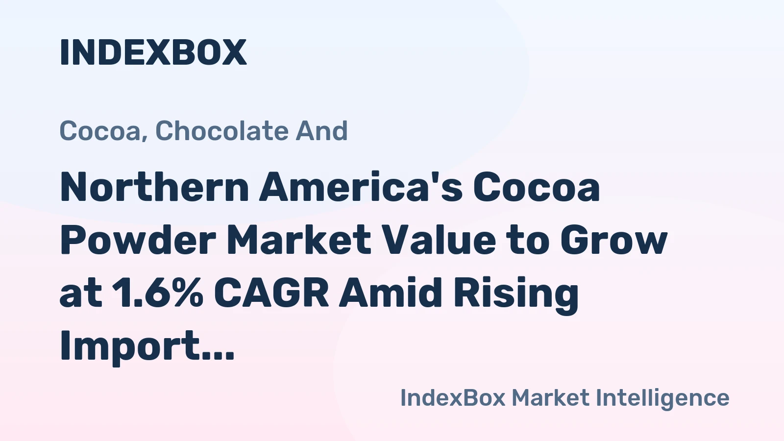 Northern America's Cocoa Powder Market Value to Grow at 1.6% CAGR Amid Rising Import Prices