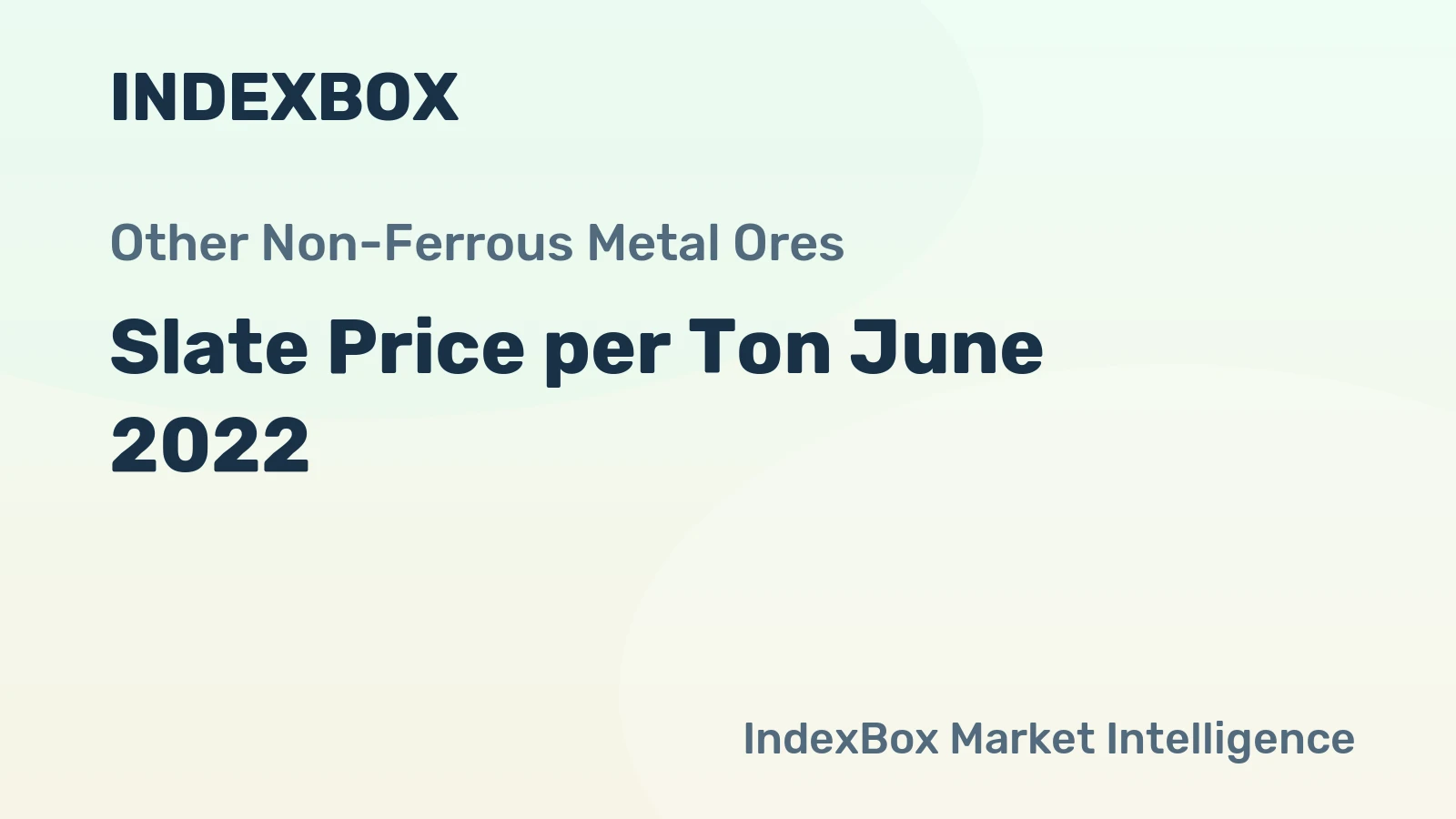 Slate Price per Ton June 2022