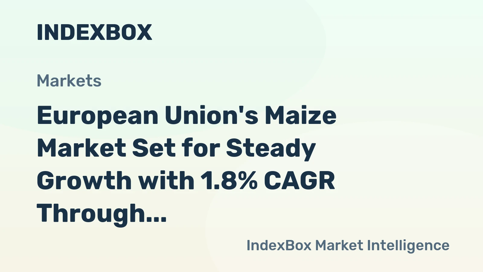 European Union's Maize Market Set for Steady Growth with 1.8% CAGR Through 2035
