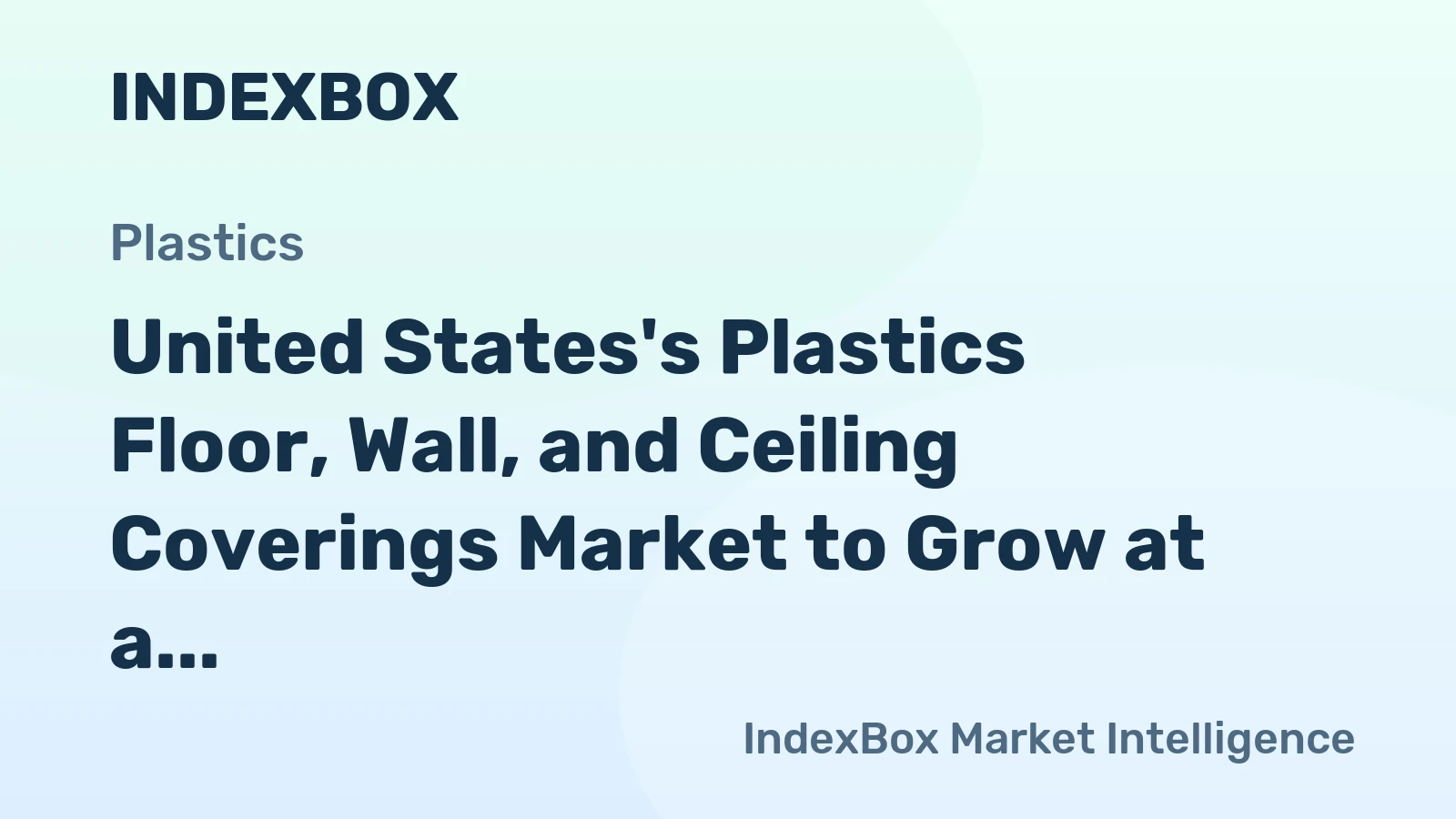 United States's Plastics Floor, Wall, and Ceiling Coverings Market to Grow at a CAGR of +0.4% through 2035, Reaching $3.4B in Value