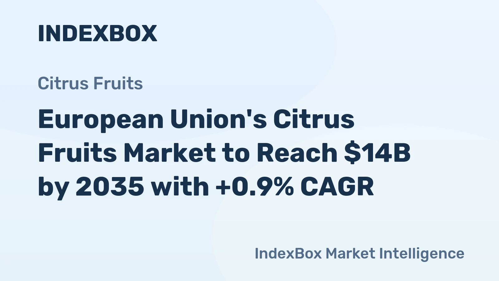 European Union's Citrus Fruits Market to Reach $14B by 2035 with +0.9% CAGR