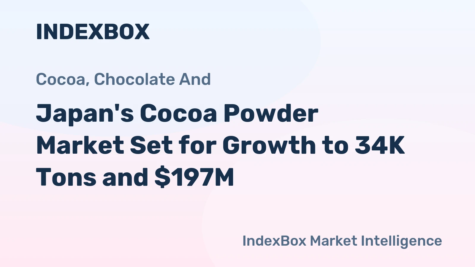 Japan's Cocoa Powder Market Set for Growth to 34K Tons and $197M
