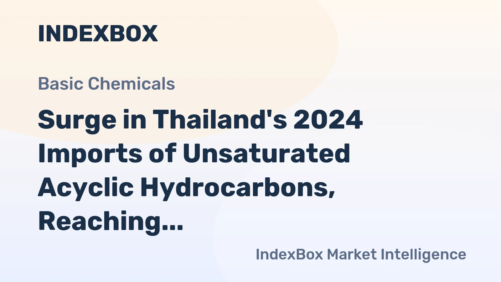 Surge in Thailand's 2024 Imports of Unsaturated Acyclic Hydrocarbons, Reaching $206 Million