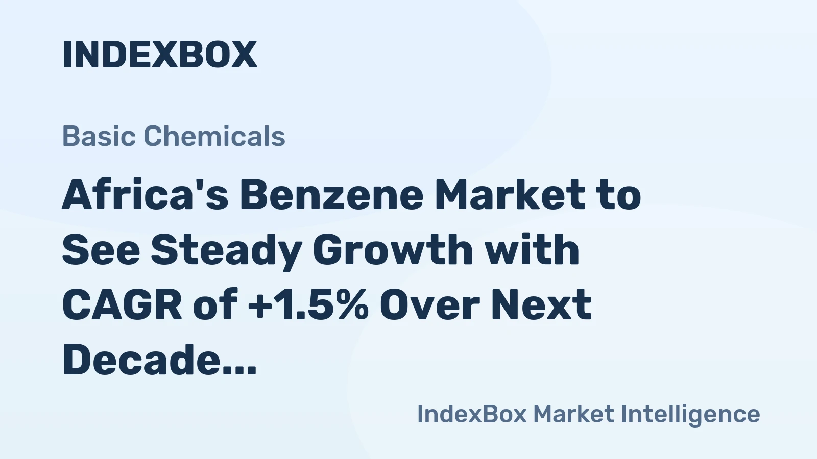 Africa's Benzene Market to See Steady Growth with CAGR of +1.5% Over Next Decade, Reaching $9B by 2035