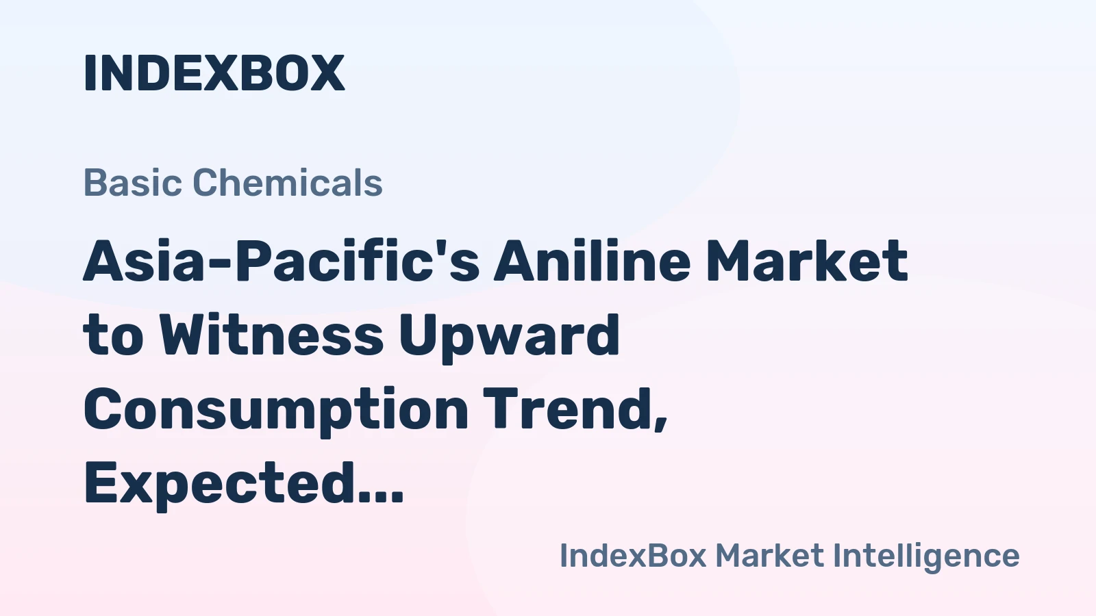 Asia-Pacific's Aniline Market to Witness Upward Consumption Trend, Expected to Reach 364K tons and $631M by 2035