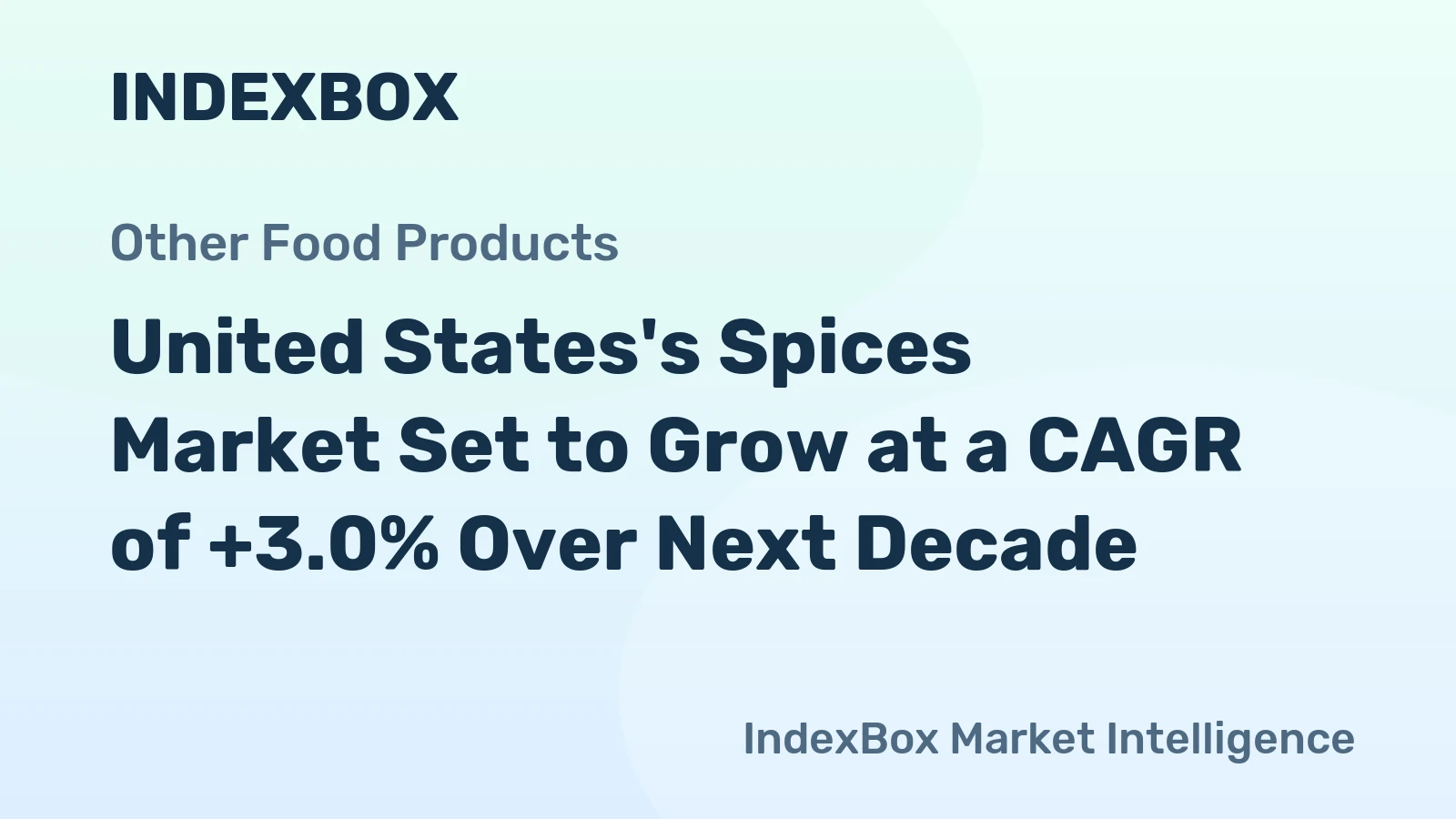 United States's Spices Market Set to Grow at a CAGR of +3.0% Over Next Decade