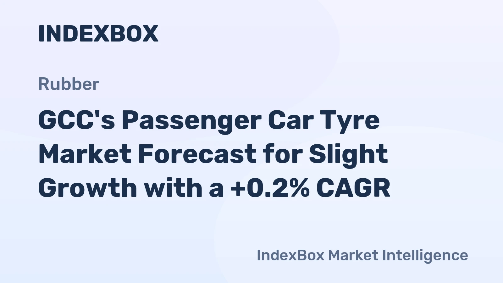 GCC's Passenger Car Tyre Market Forecast for Slight Growth with a +0.2% CAGR
