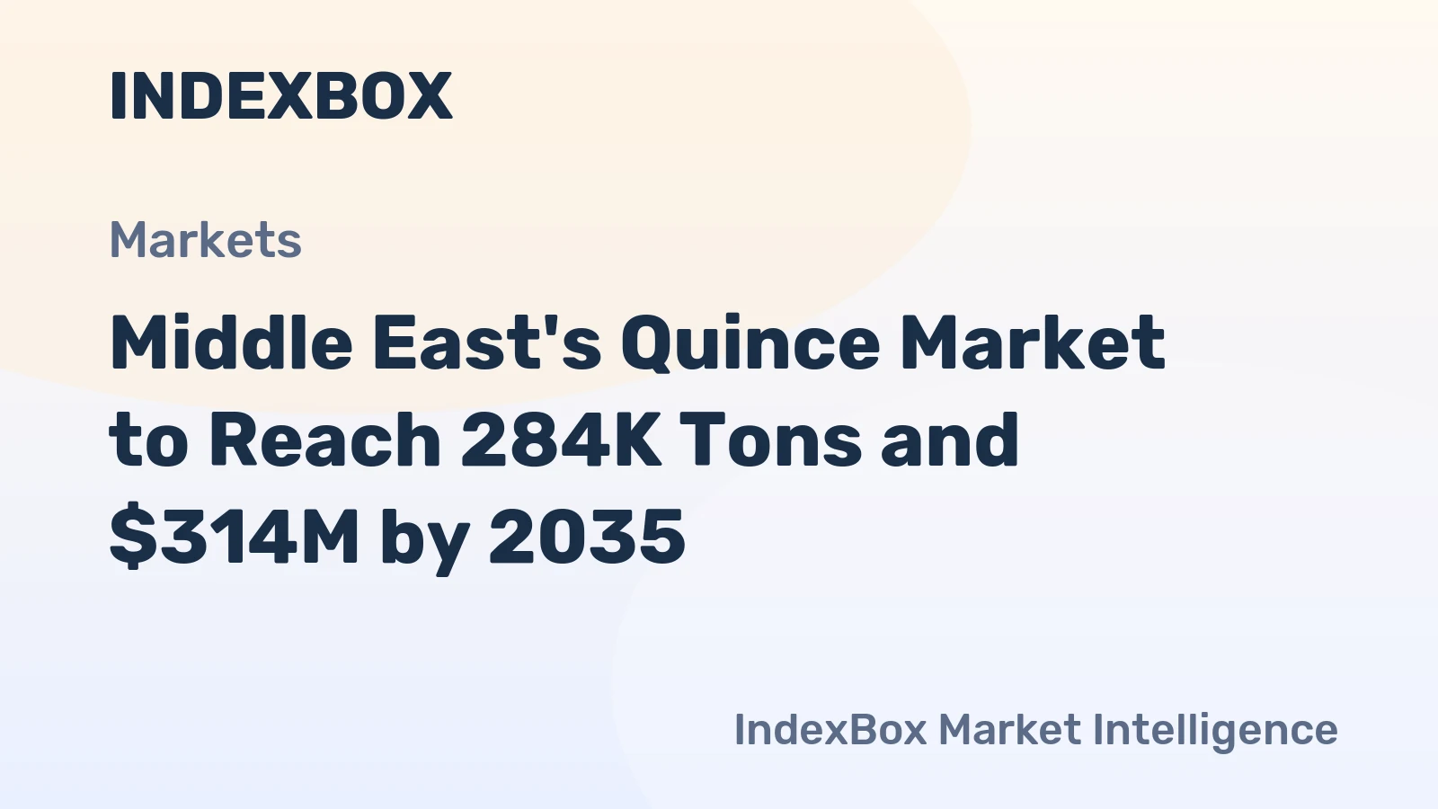 Middle East's Quince Market to Reach 284K Tons and $314M by 2035