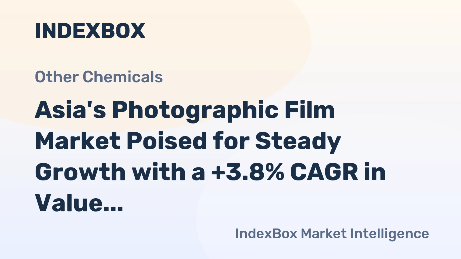 Asia's Photographic Film Market Poised for Steady Growth with a +3.8% CAGR in Value Through 2035