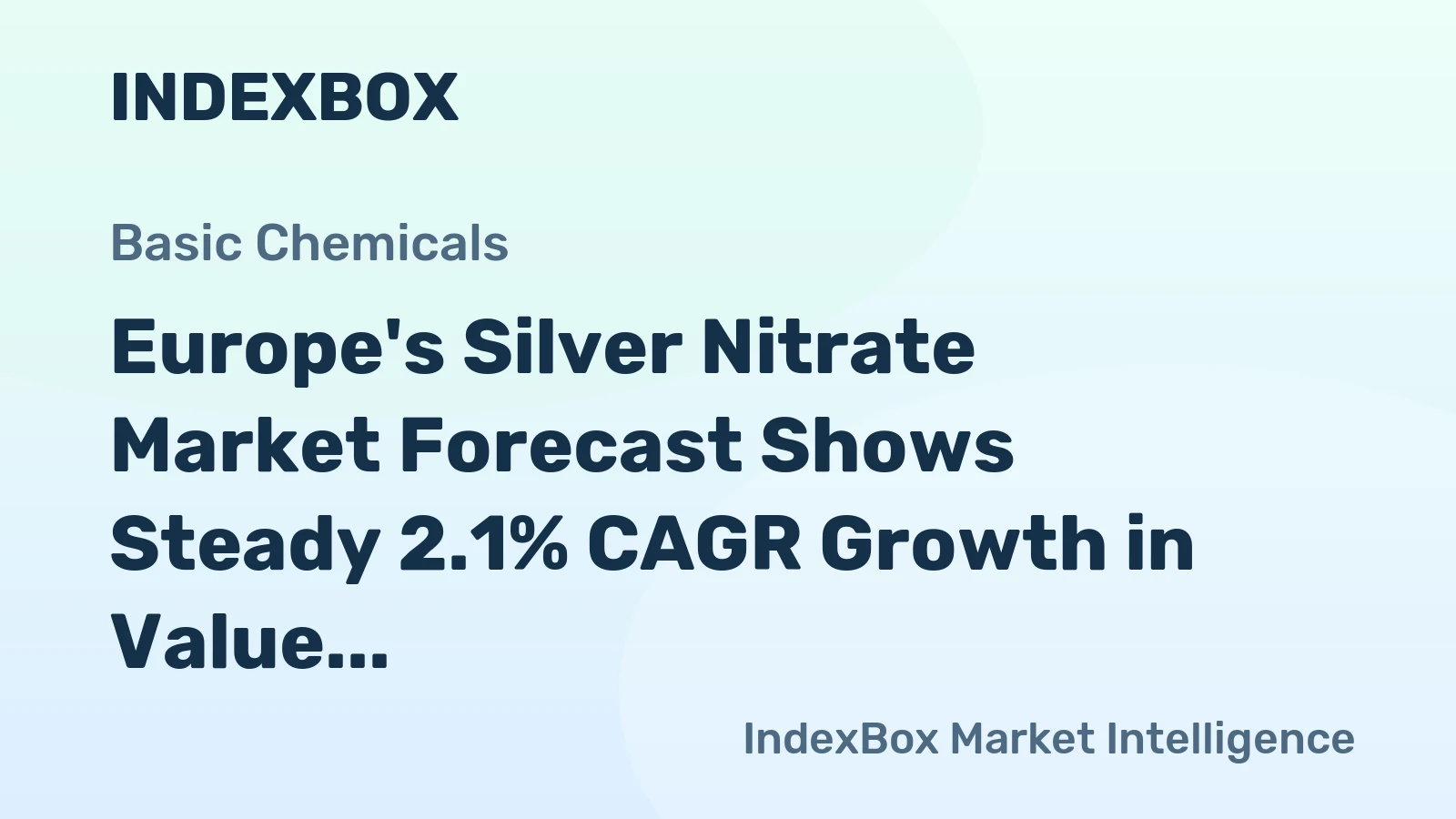 Europe's Silver Nitrate Market Forecast Shows Steady 2.1% CAGR Growth in Value Through 2035