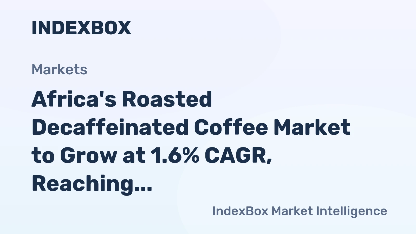Africa's Roasted Decaffeinated Coffee Market to Grow at 1.6% CAGR, Reaching 60K Tons by 2035