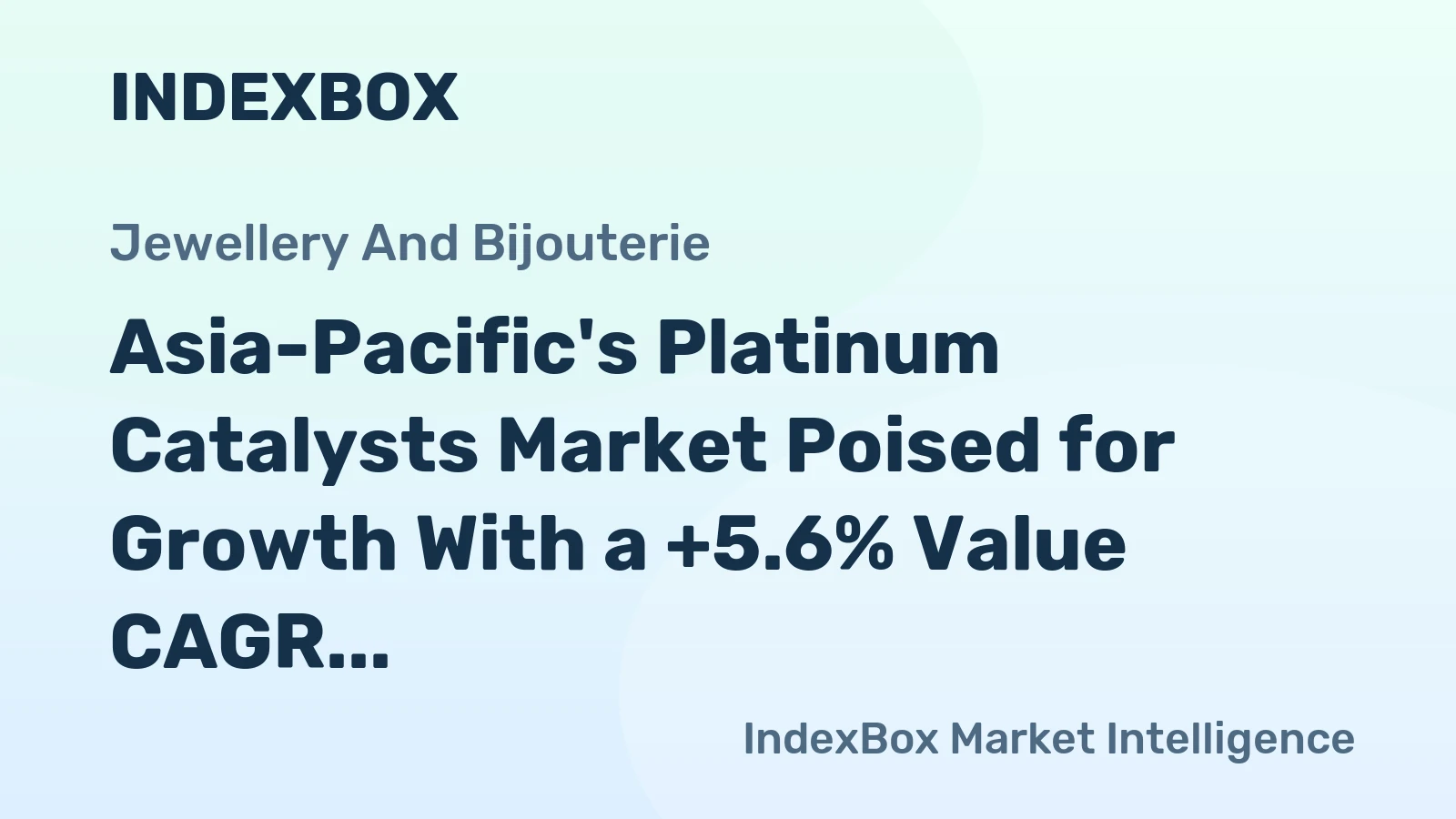 Asia-Pacific's Platinum Catalysts Market Poised for Growth With a +5.6% Value CAGR Through 2035