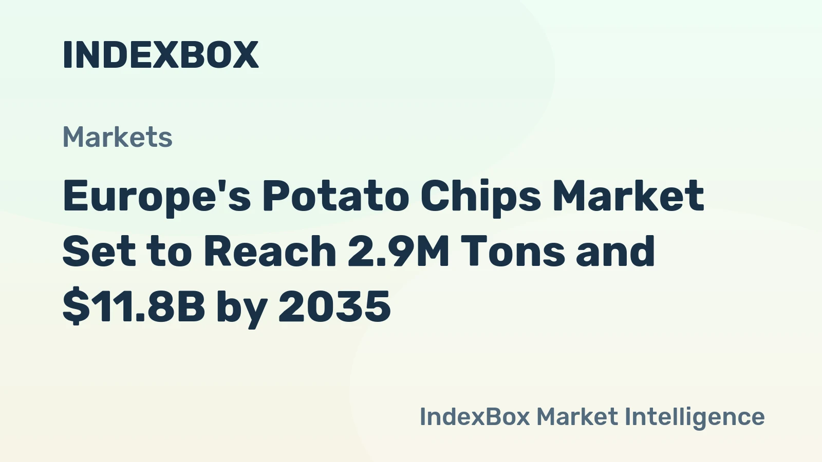 Europe's Potato Chips Market Set to Reach 2.9M Tons and $11.8B by 2035