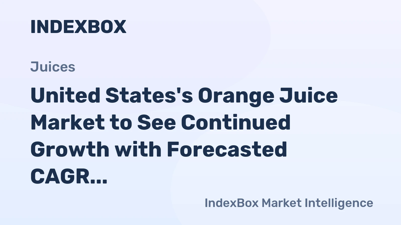 United States's Orange Juice Market to See Continued Growth with Forecasted CAGR of +1.0% from 2024 to 2035
