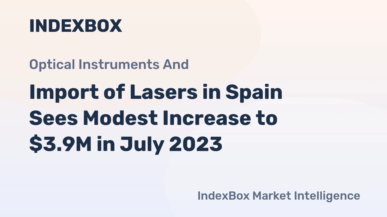 Import of Lasers in Spain Sees Modest Increase to $3.9M in July 2023