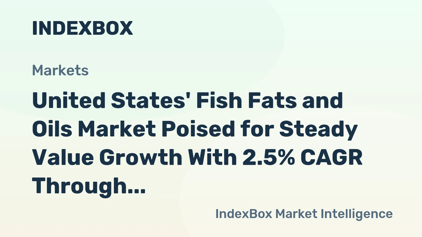 United States' Fish Fats and Oils Market Poised for Steady Value Growth With 2.5% CAGR Through 2035