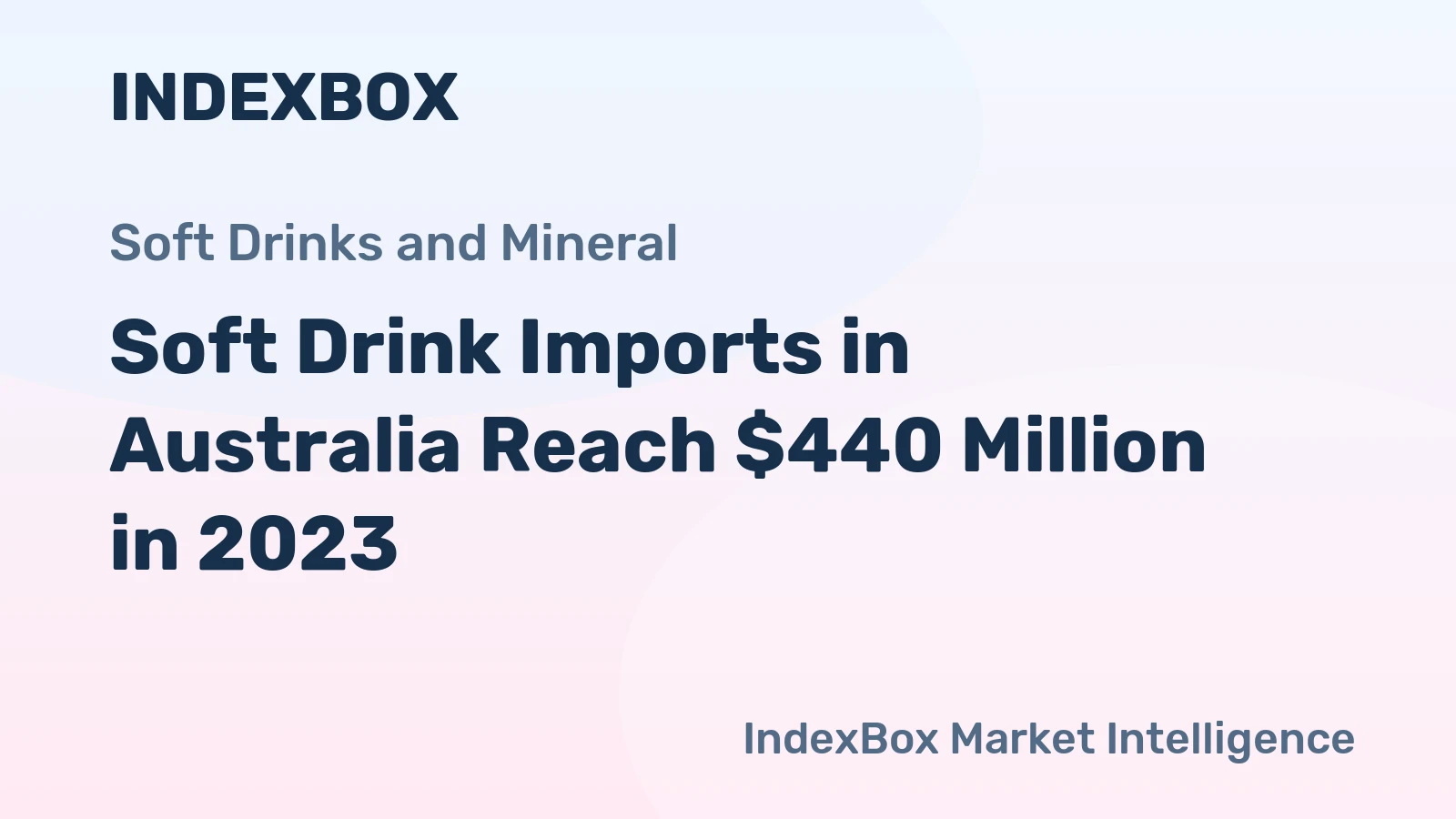 Soft Drink Imports in Australia Reach $440 Million in 2023