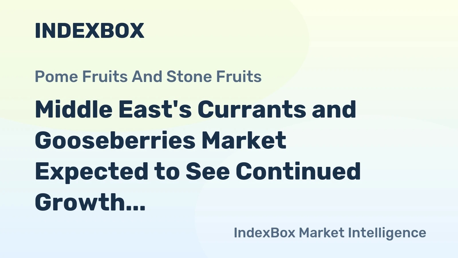 Middle East's Currants and Gooseberries Market Expected to See Continued Growth with 3.8K Tons Volume and $17M Value Forecasted by 2035