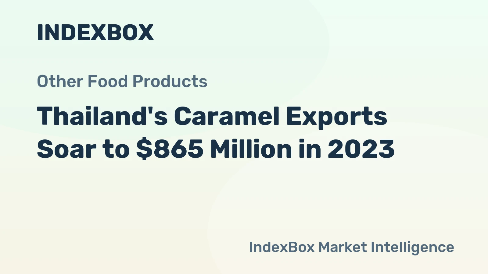 Thailand's Caramel Exports Soar to $865 Million in 2023