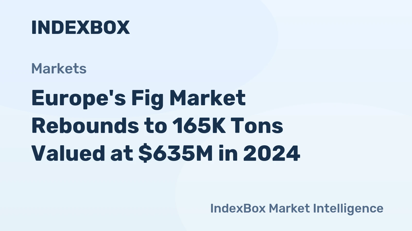 Europe's Fig Market Rebounds to 165K Tons Valued at $635M in 2024