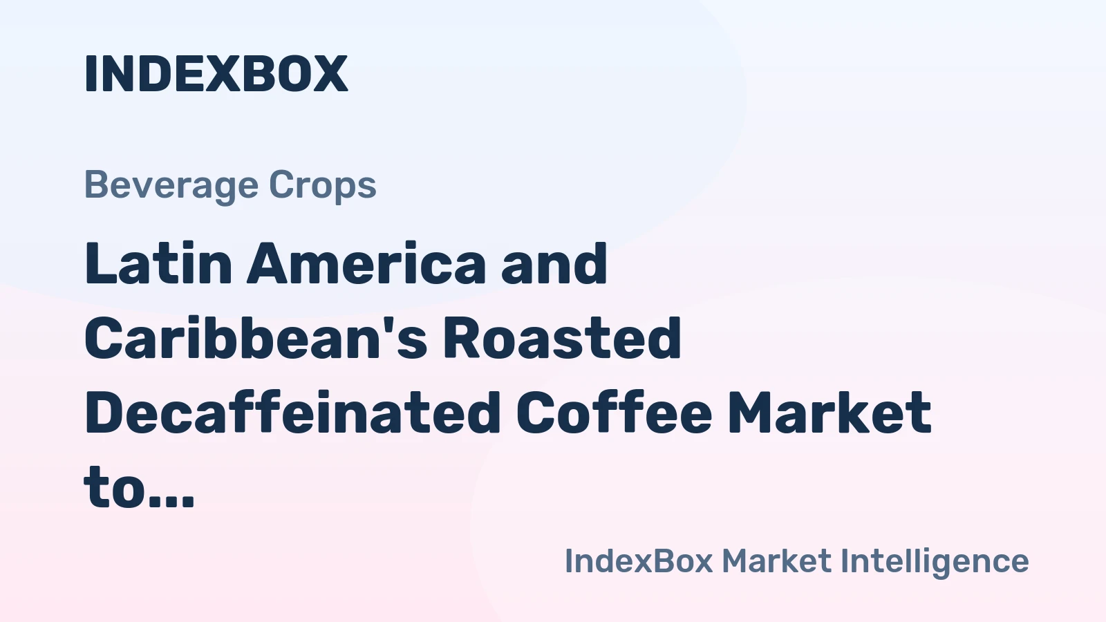 Latin America and Caribbean's Roasted Decaffeinated Coffee Market to Reach 41K tons by 2035, Valued at $447M