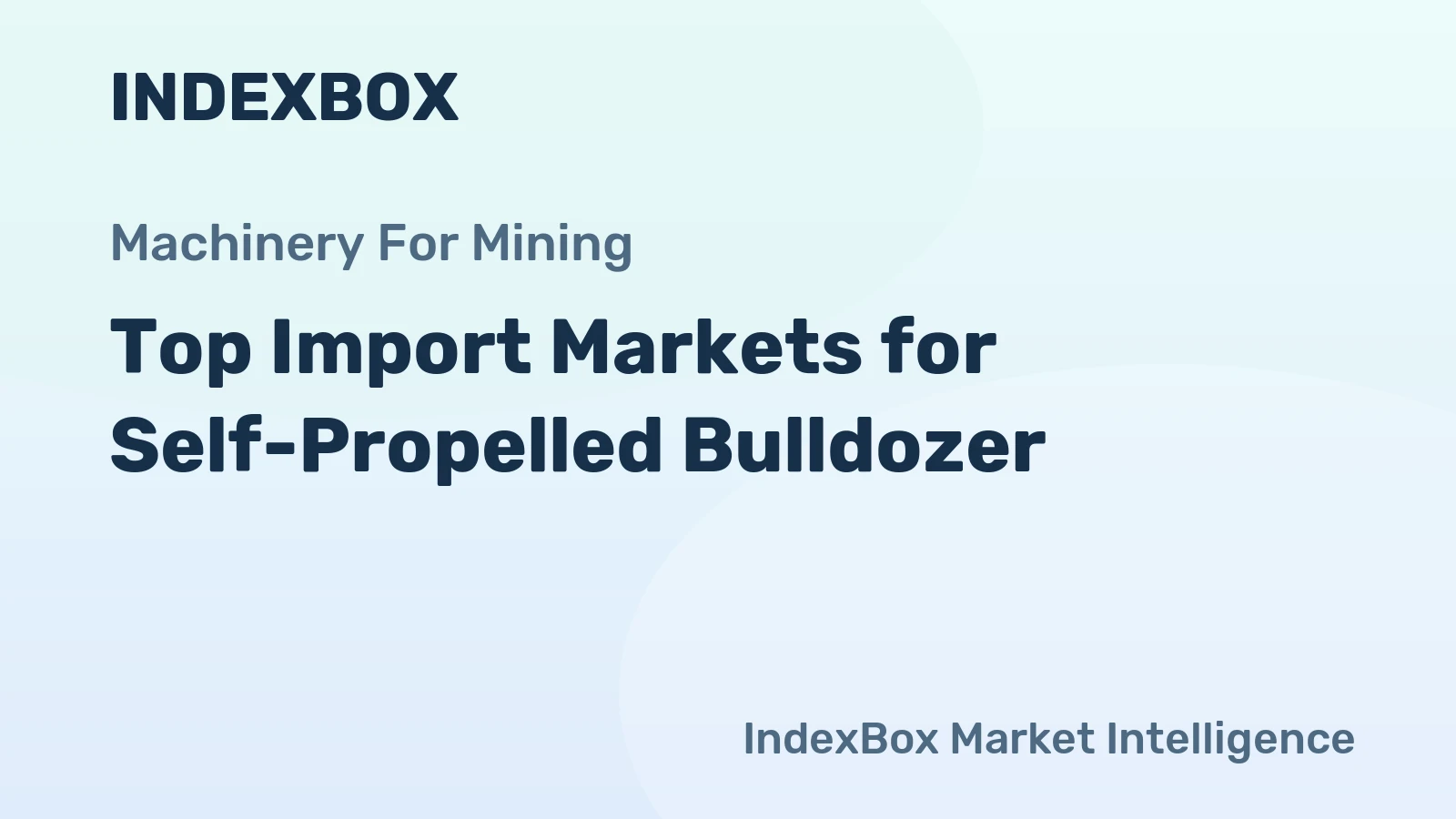 Top Import Markets for Self-Propelled Bulldozer