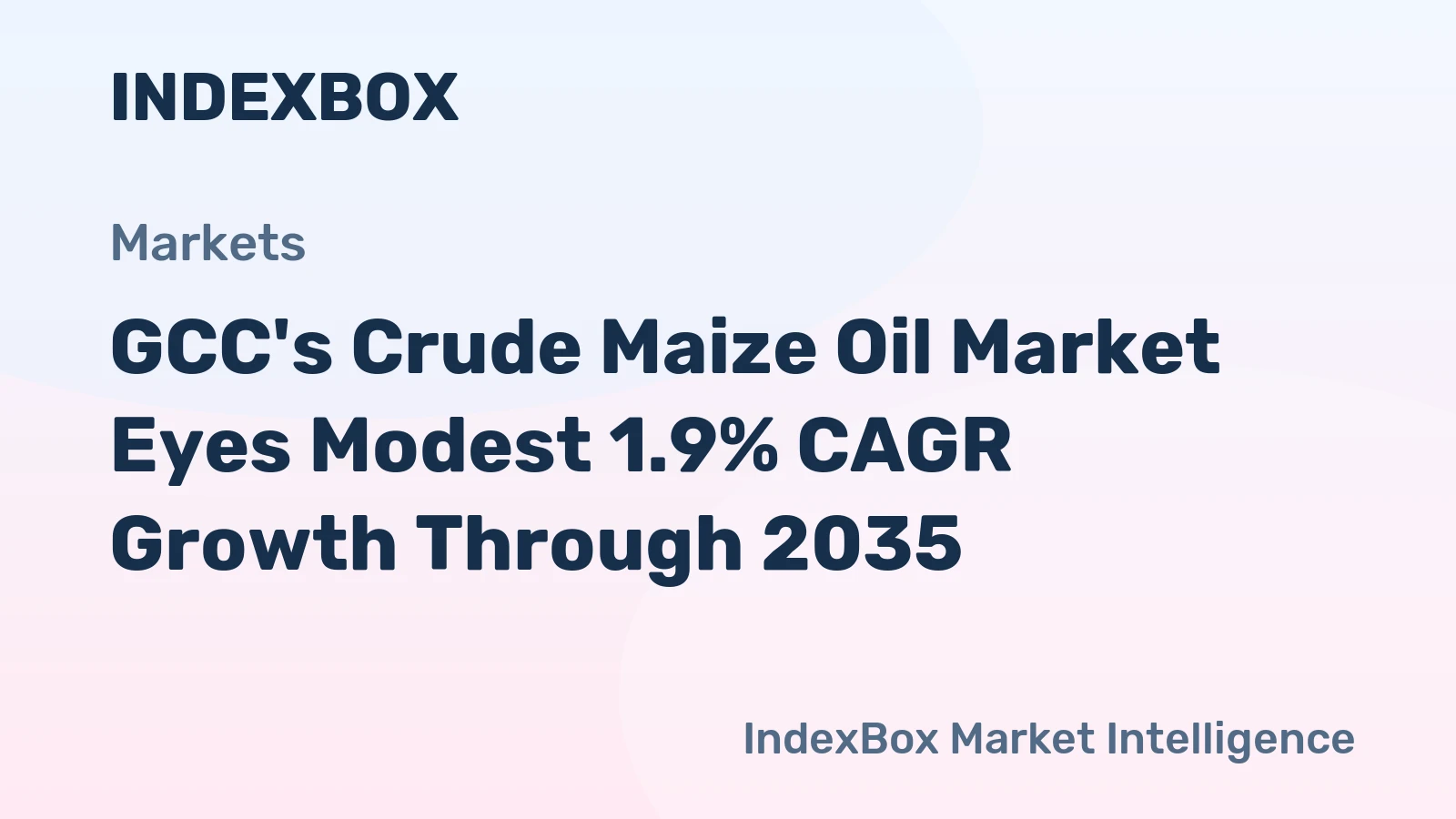 GCC's Crude Maize Oil Market Eyes Modest 1.9% CAGR Growth Through 2035