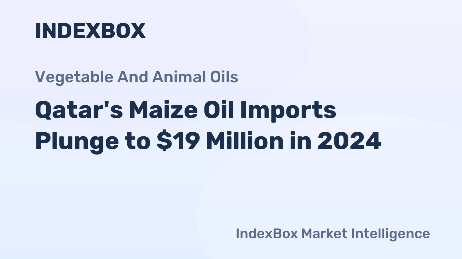 Qatar's Maize Oil Imports Plunge to $19 Million in 2024
