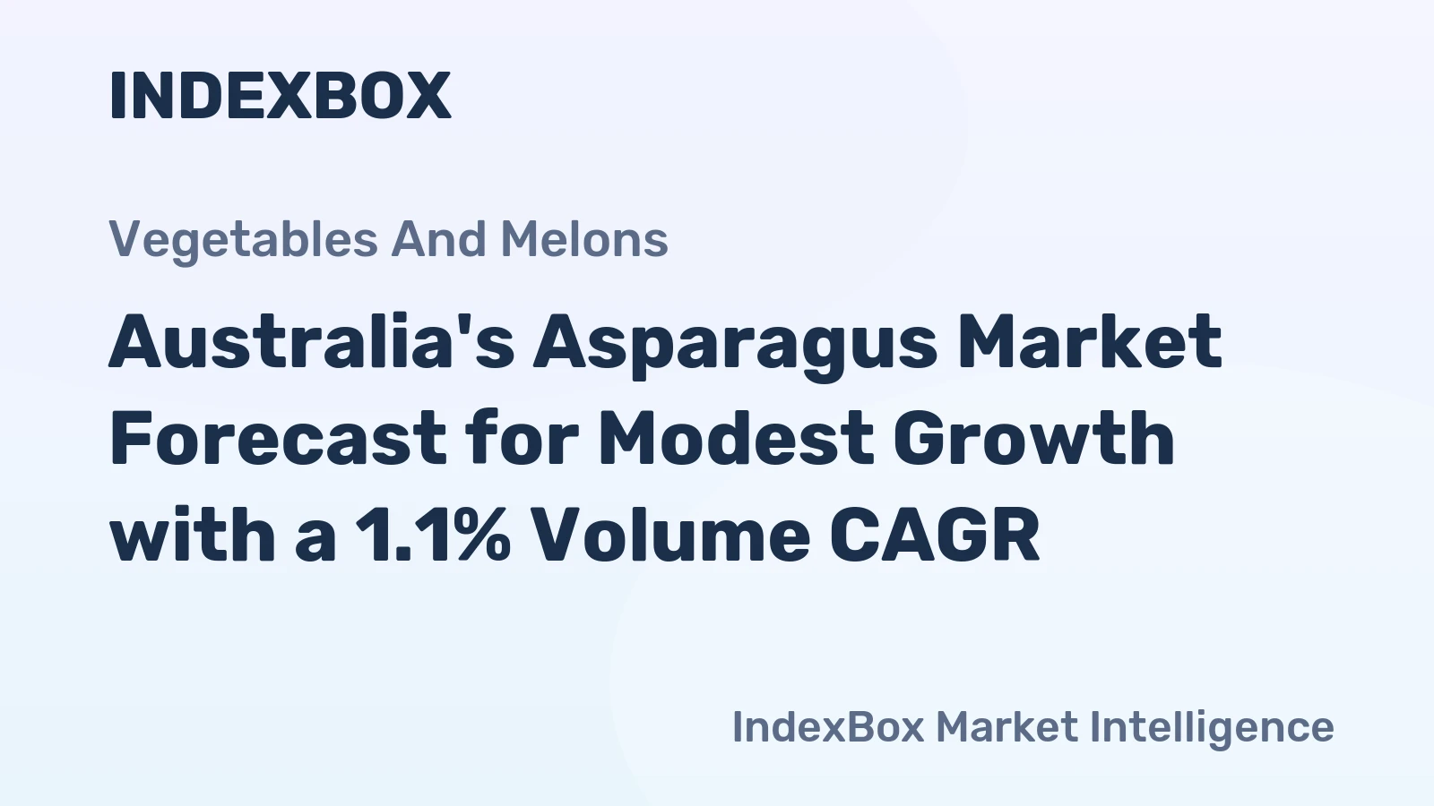 Australia's Asparagus Market Forecast for Modest Growth with a 1.1% Volume CAGR