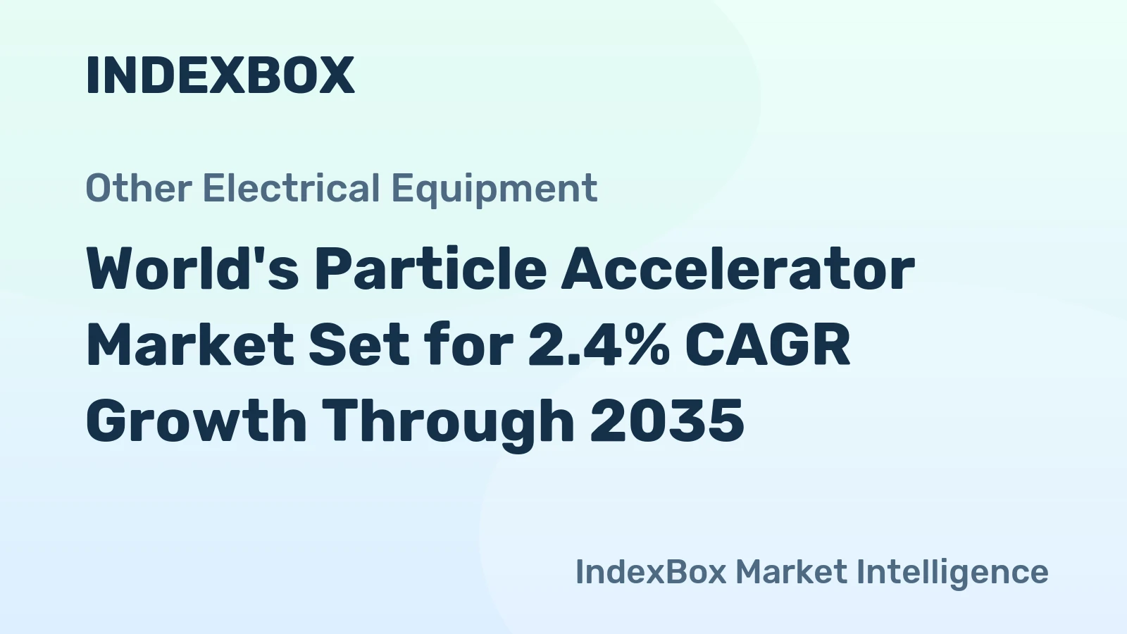 World's Particle Accelerator Market Set for 2.4% CAGR Growth Through 2035