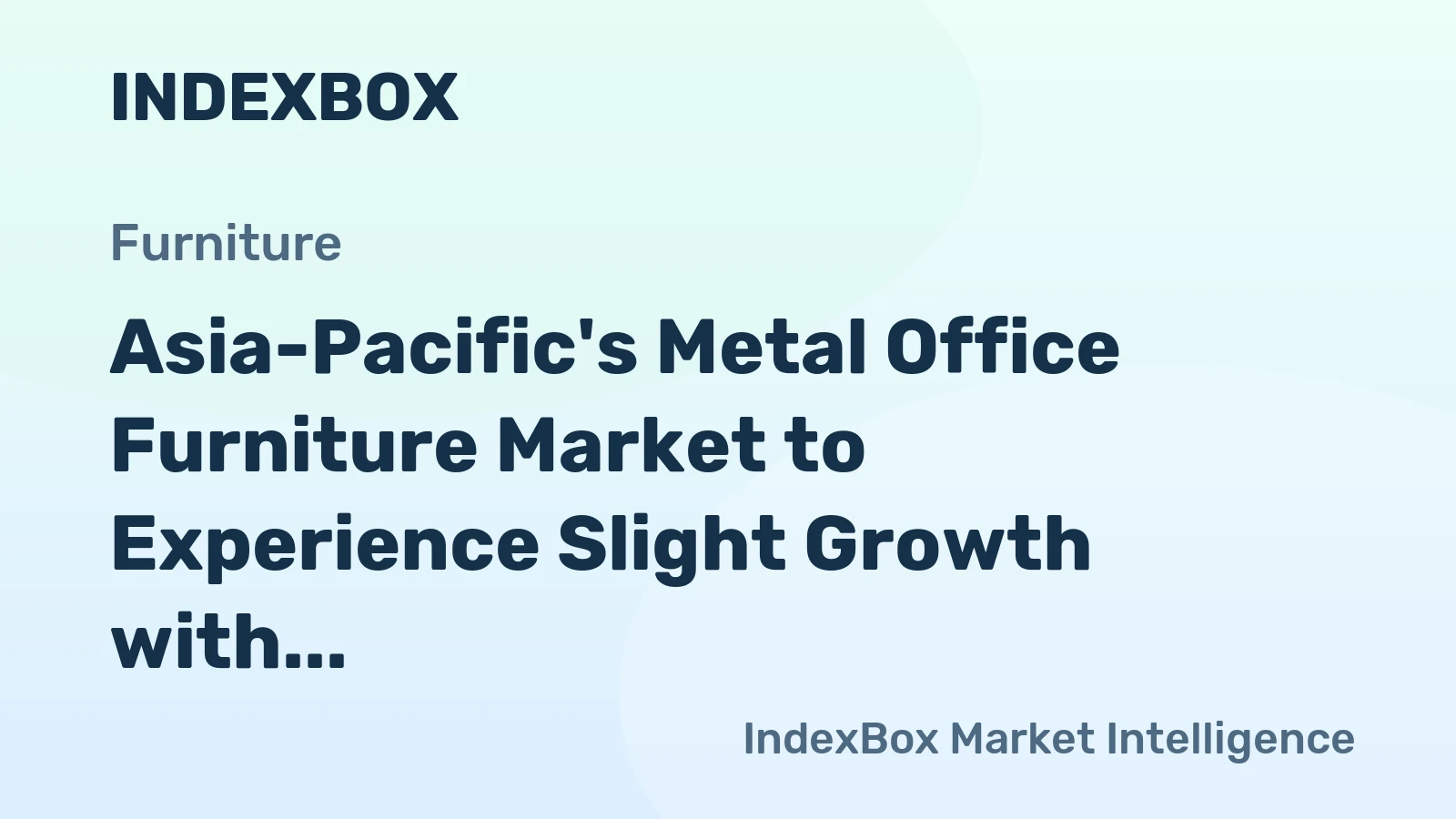 Asia-Pacific's Metal Office Furniture Market to Experience Slight Growth with +0.1% CAGR from 2024 to 2035