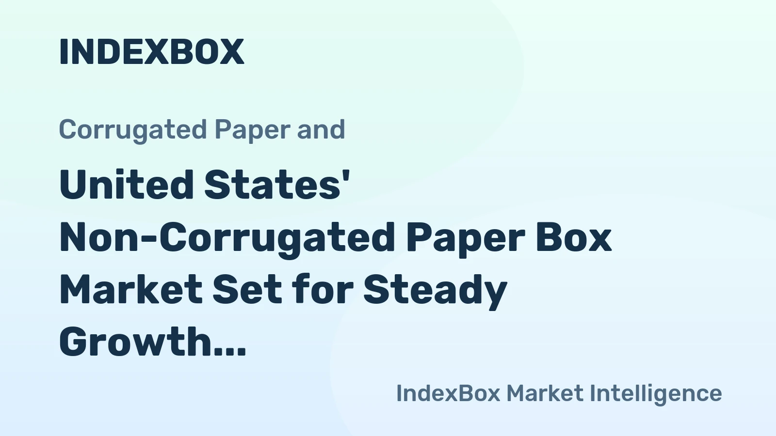 United States' Non-Corrugated Paper Box Market Set for Steady Growth with 1.5% Volume CAGR