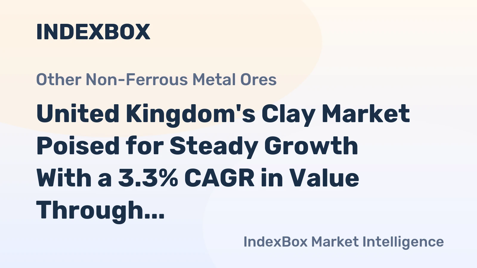 United Kingdom's Clay Market Poised for Steady Growth With a 3.3% CAGR in Value Through 2035