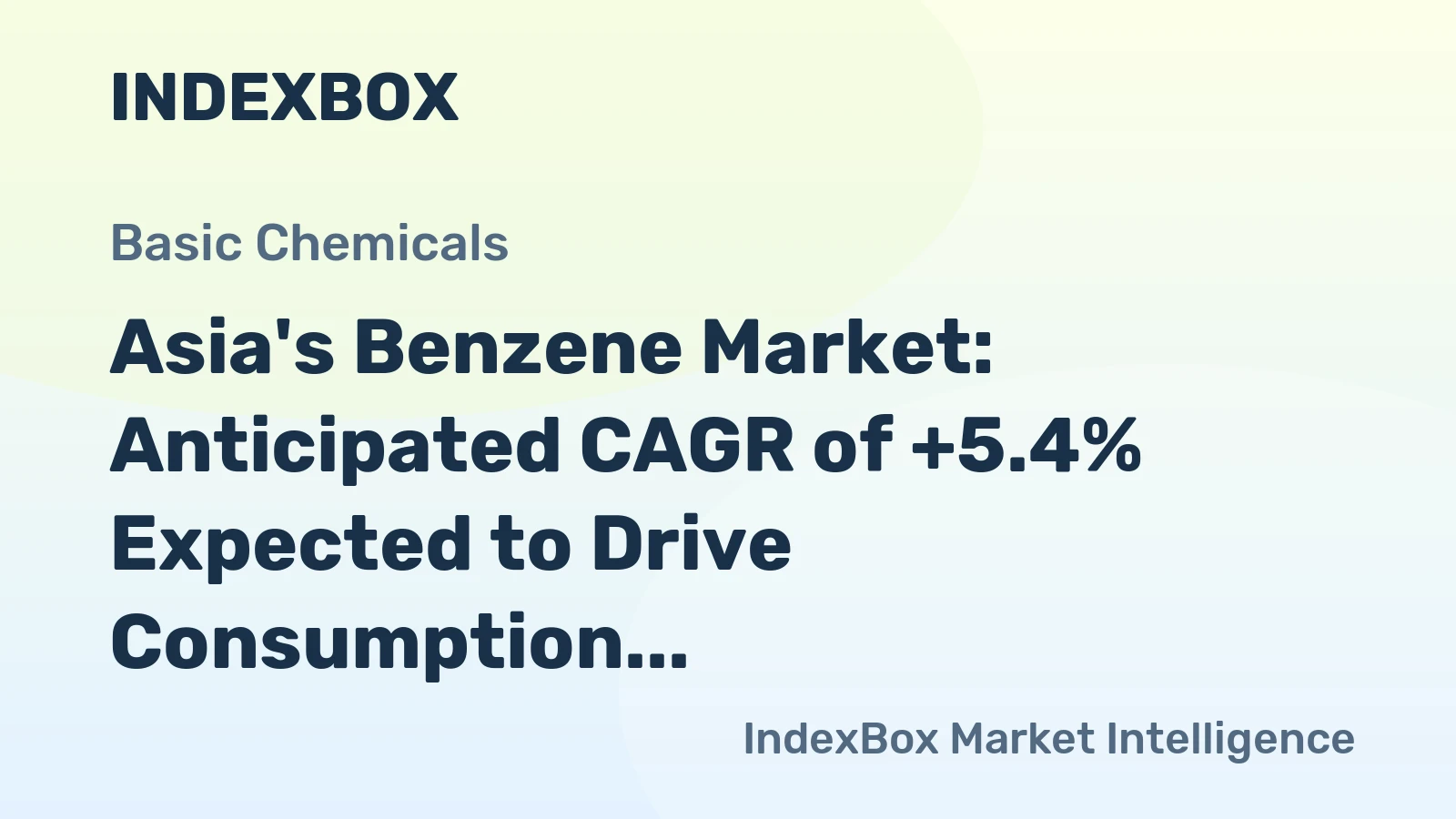 Asia's Benzene Market: Anticipated CAGR of +5.4% Expected to Drive Consumption to 59M Tons by 2035