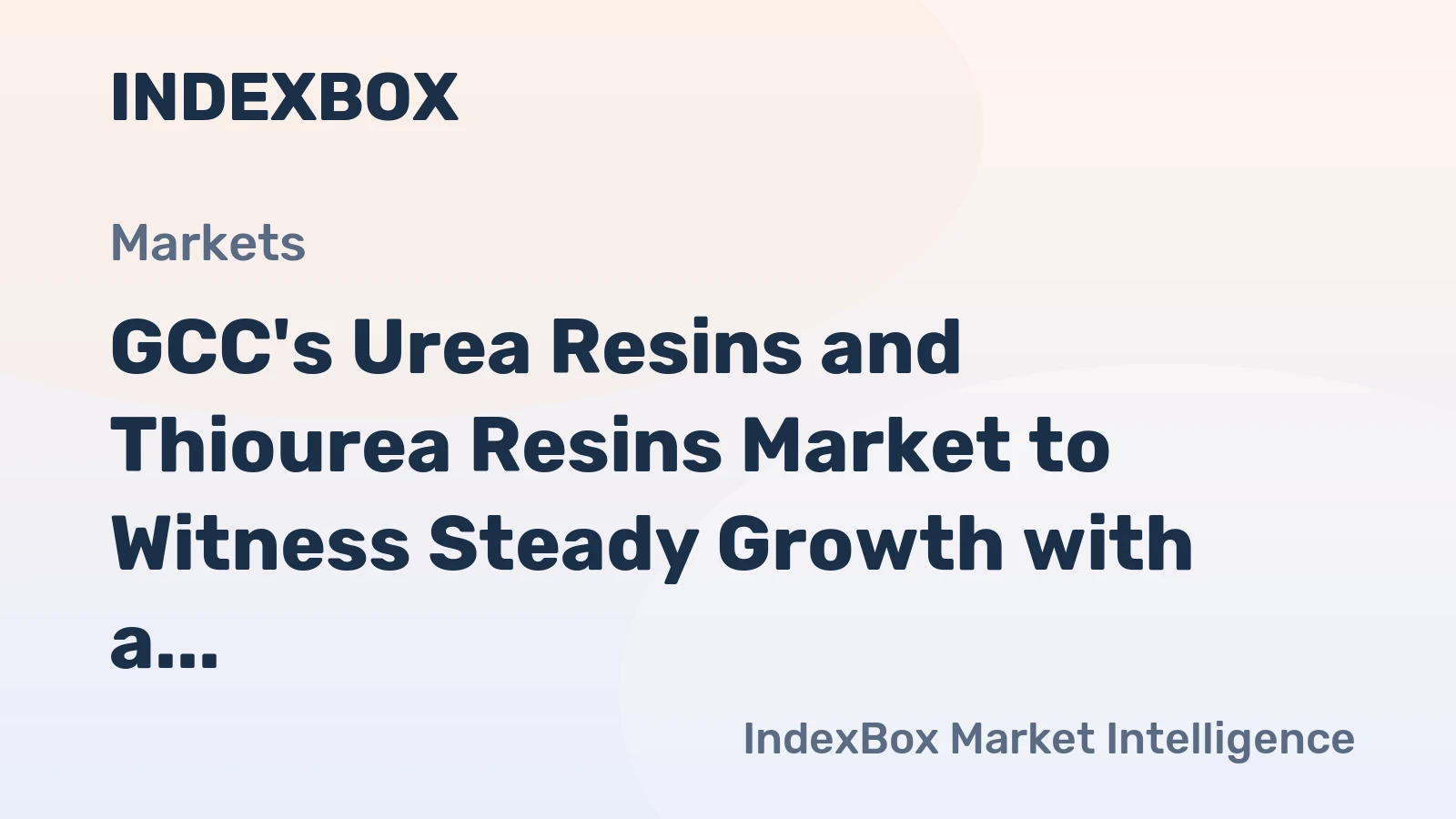 GCC's Urea Resins and Thiourea Resins Market to Witness Steady Growth with a CAGR of +1.2% from 2024 to 2035