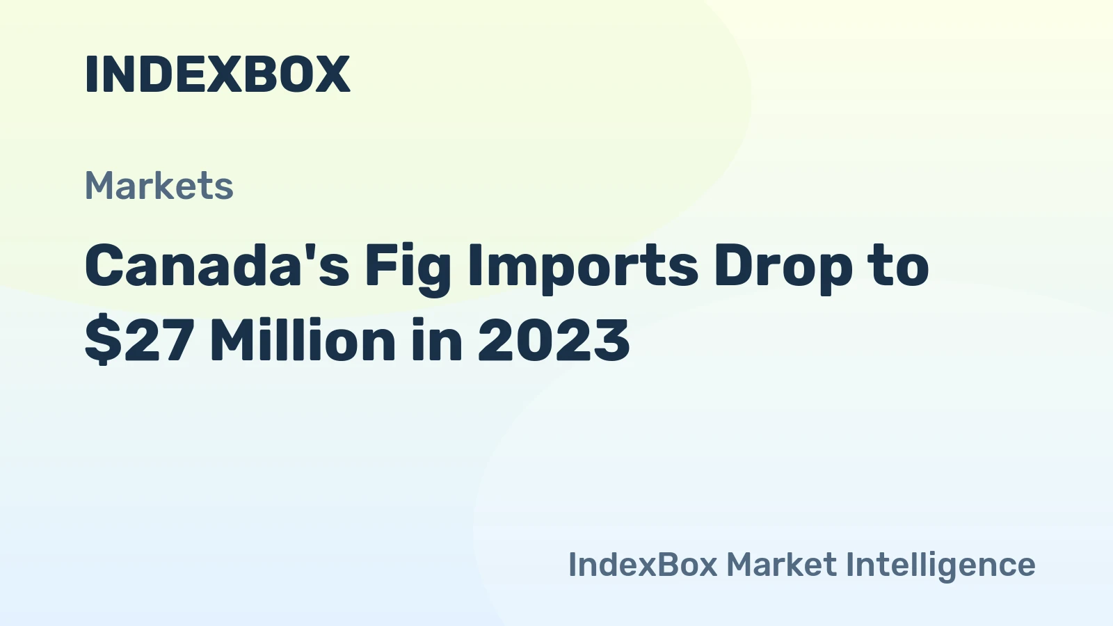 Canada's Fig Imports Drop to $27 Million in 2023