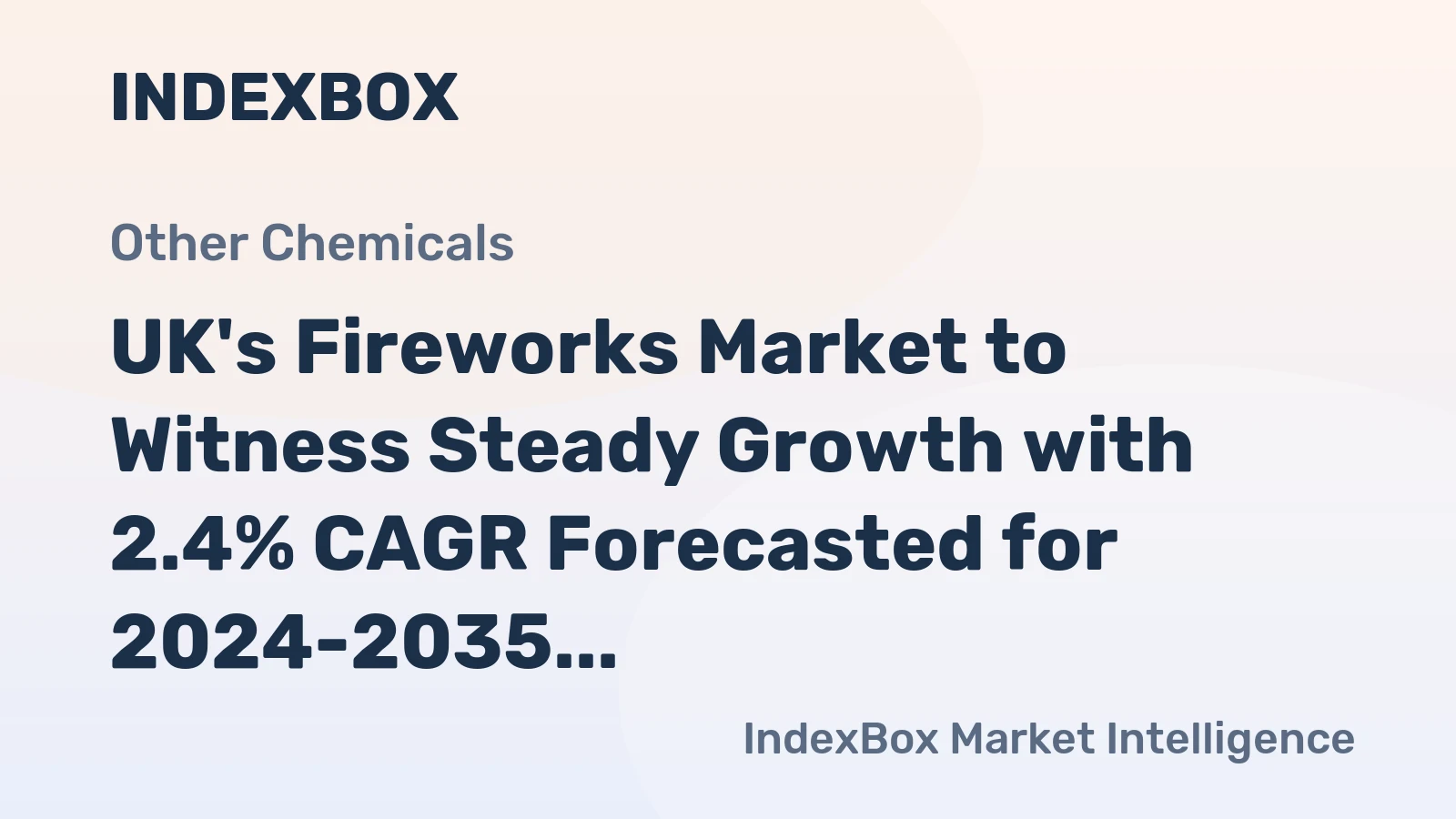UK's Fireworks Market to Witness Steady Growth with 2.4% CAGR Forecasted for 2024-2035